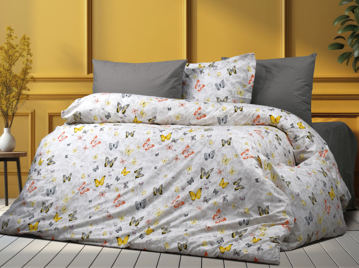 Пеперуди - жълти | Олекотени комплекти | НЕД - спално бельо | Ned Bed Linen